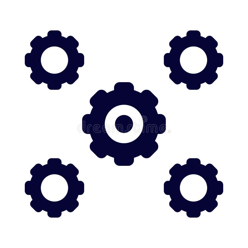 Gear, Management, Setting Icon Stock Vector - Illustration of engine ...