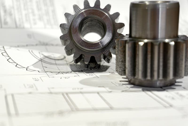 The Gear after Manufacturing on the Gear Cutter Lies on the Technical ...