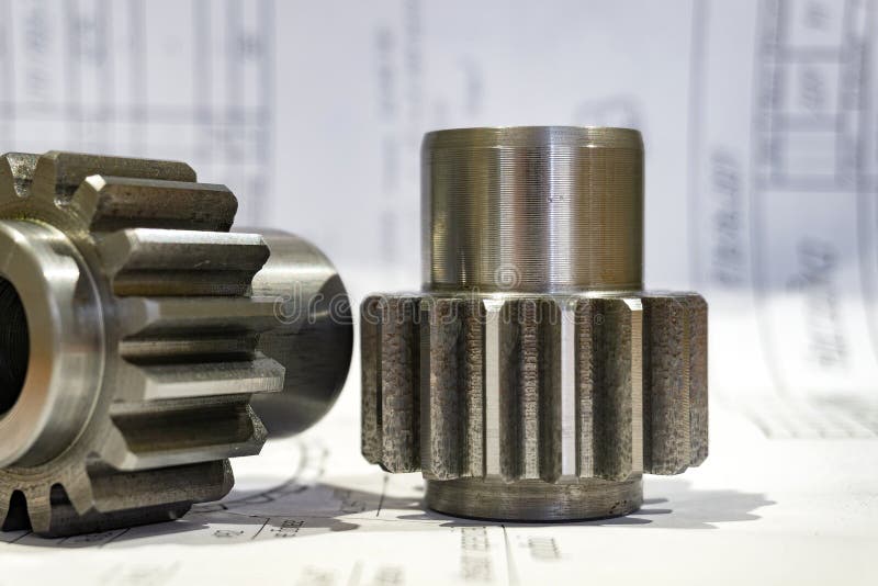 The Gear after Manufacturing on the Gear Cutter Lies on the Technical ...