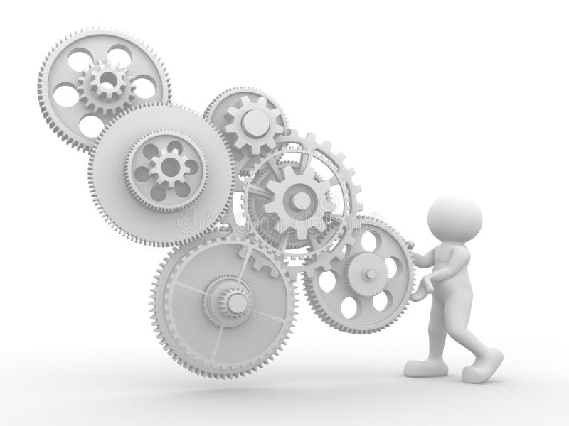 Gear mechanism stock illustration. Illustration of movement - 21411030