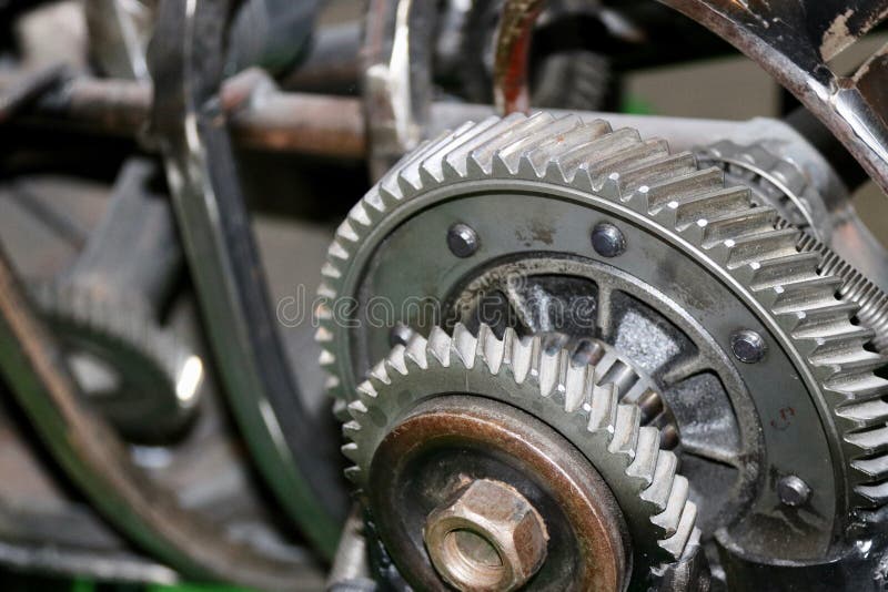 Gear Mechanism for Quality Work Stock Photo - Image of retro ...