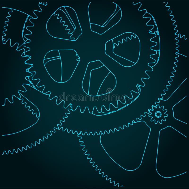 Mechanism Blueprints Stock Illustrations – 1,184 Mechanism Blueprints ...