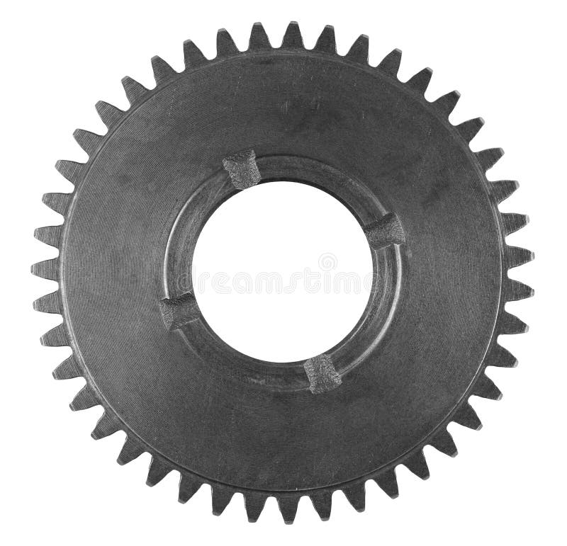 Gear stock image. Image of steel, isolated, engineering - 61866181