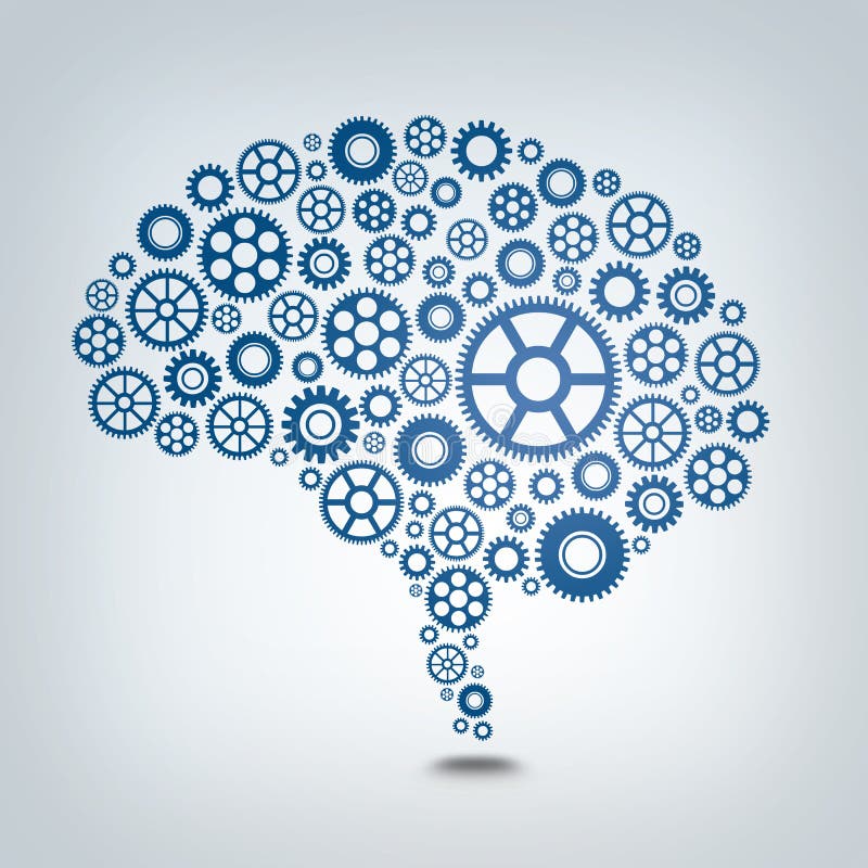 Gear Mind stock illustration. Illustration of brain, balance - 39672601
