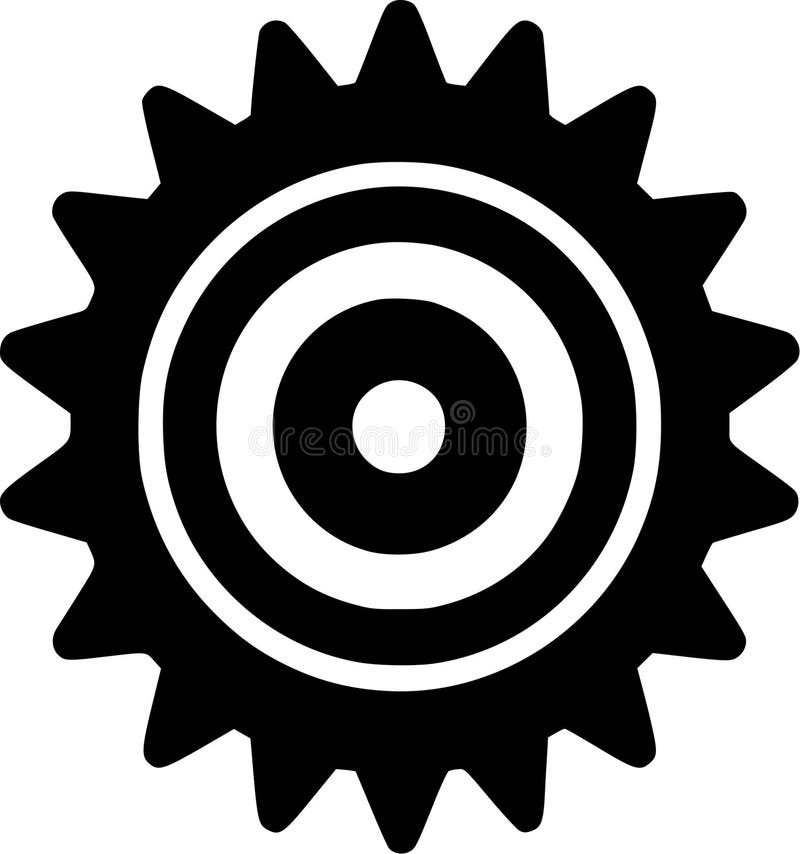 Gear - Minimalist and Flat Logo - Vector Illustration Stock Vector ...