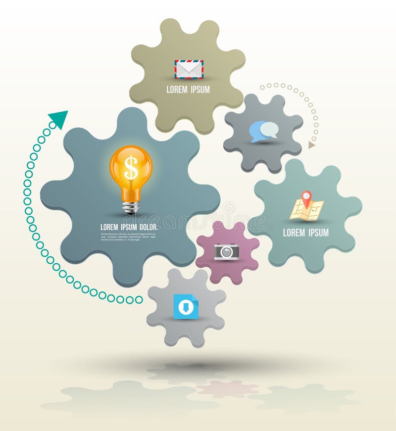 Tree Timeline Process Mindmap Vector Infographics Stock Vector ...