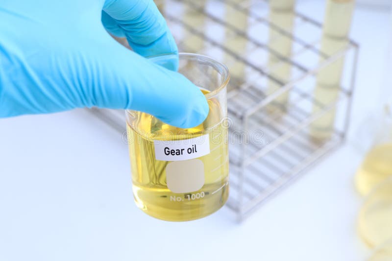 Gear Oil in Container, Science Experiment Concept Stock Image - Image ...