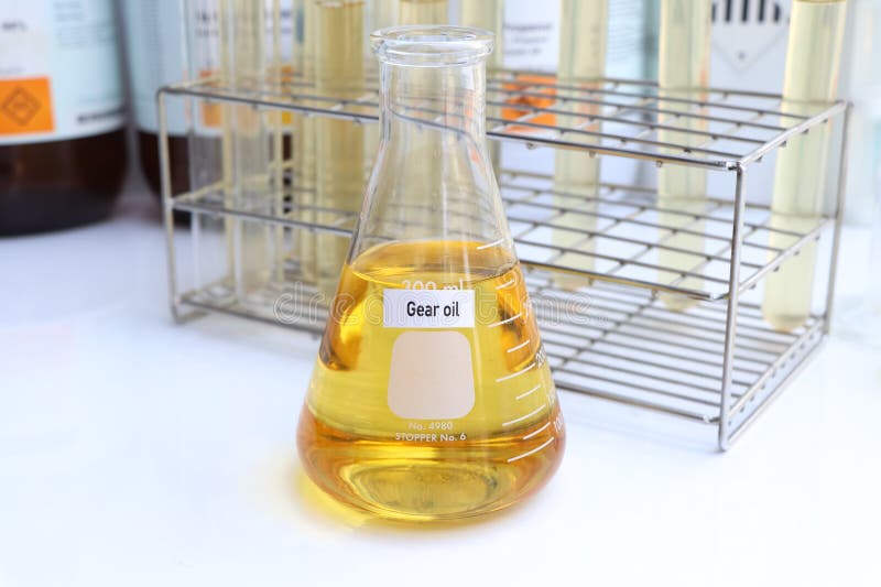 Gear Oil in Container, Science Experiment Concept Stock Image - Image ...