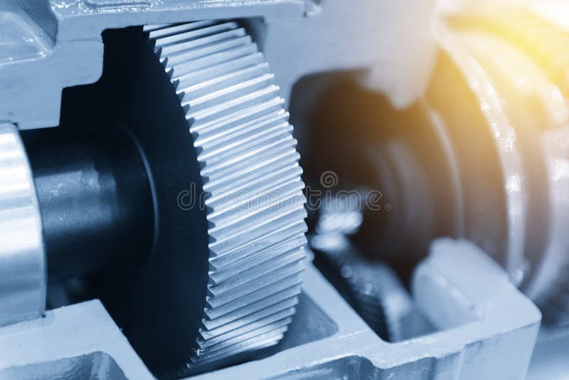 Gear box part stock image. Image of metallic, background - 28934893