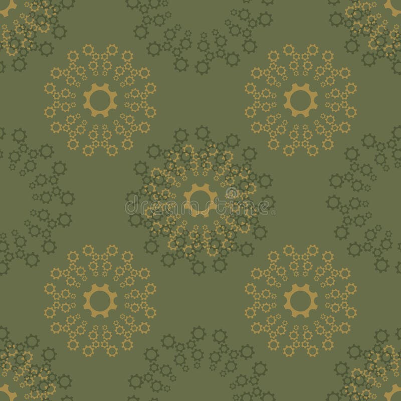 Seamless Geometric Pattern with Gears. Colorful Techno Background Stock ...