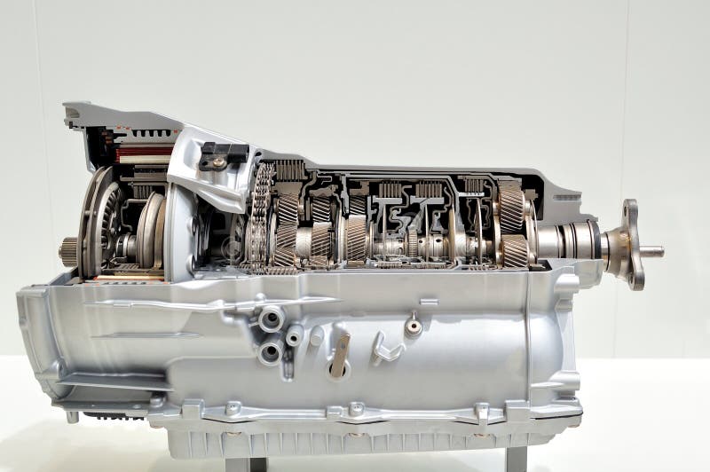 8 Gear Plug-in Hybrid Gearbox Isolated. Stock Image - Image of hybrid ...