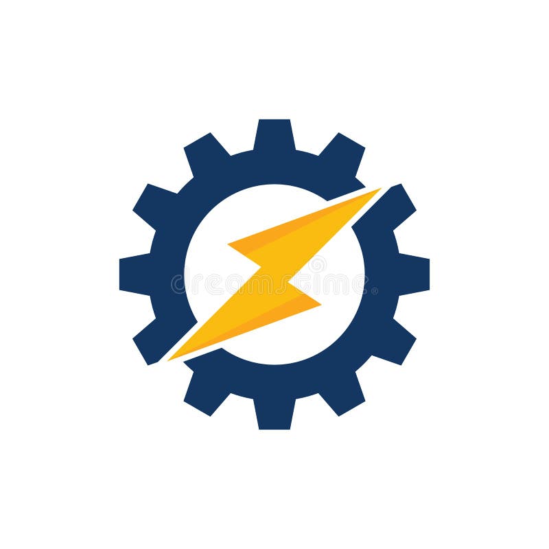 Power Gear Logo Icon Design Stock Vector - Illustration of industry ...