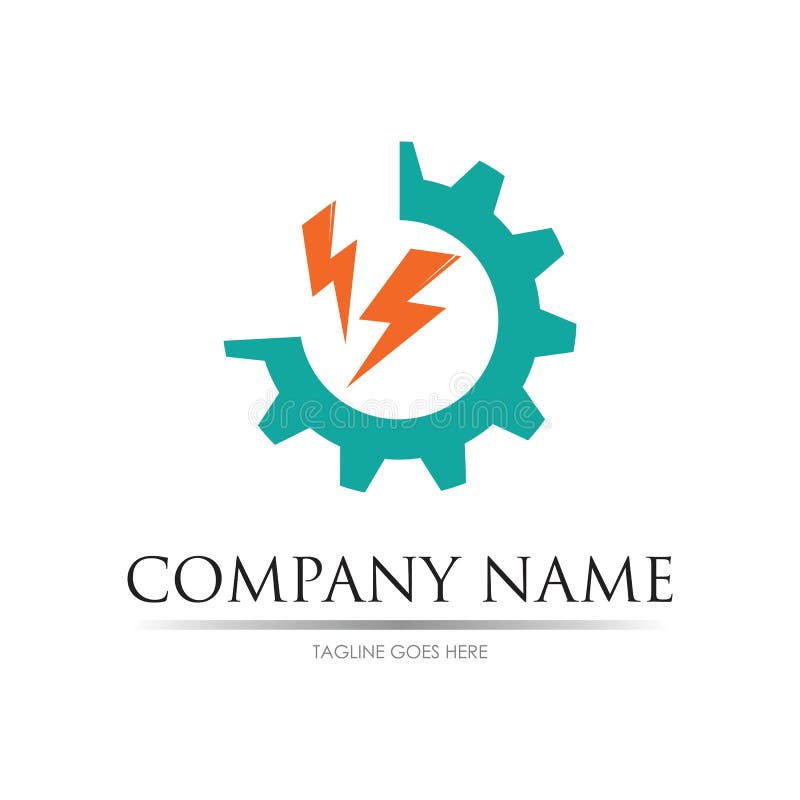 Gear Power Logo Images Illustration Design Template Stock Vector ...