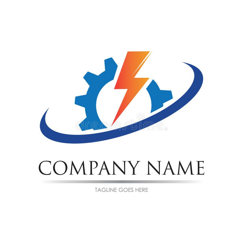 Gear Power Logo Images Illustration Design Template Stock Vector ...