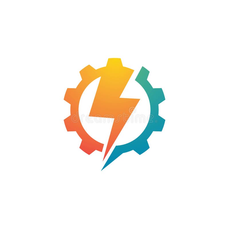 Gear power logo template stock vector. Illustration of gear - 190516560