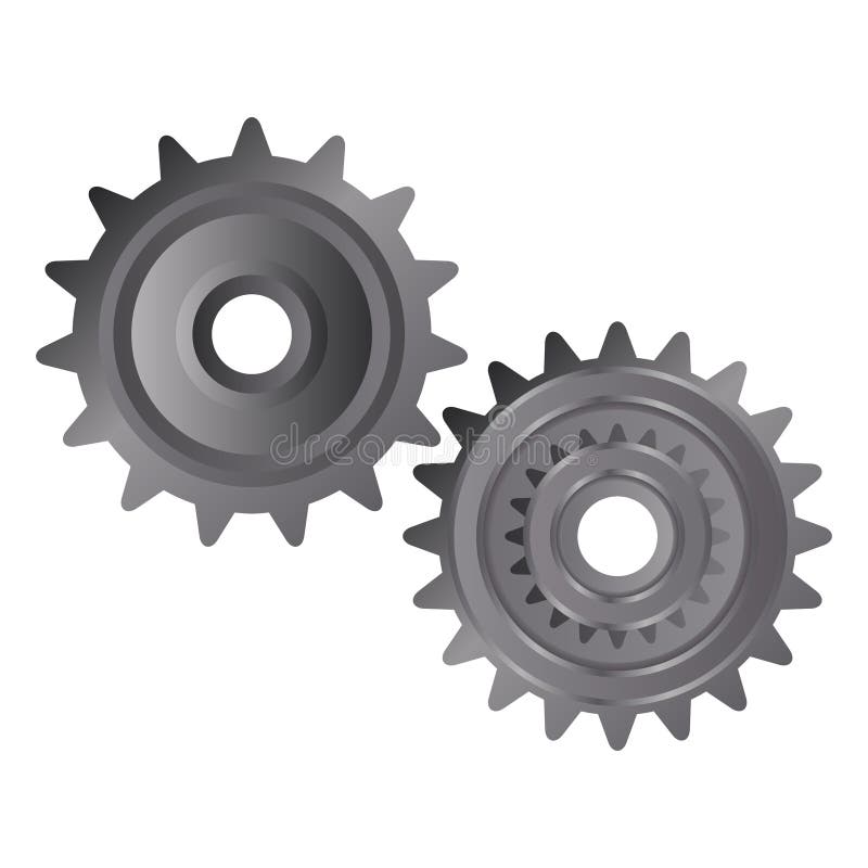 Gear Power Machine Parts Vector Stock Vector - Illustration of mechanic ...
