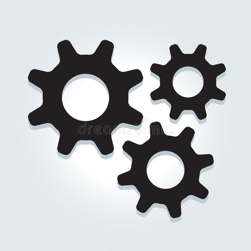 Gear Process Icon stock illustration. Illustration of repair - 263274562