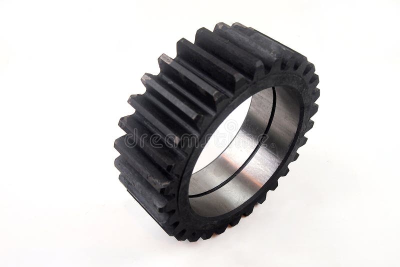 The Gear Ring and Pinion, Differential, Isolated on White Background ...