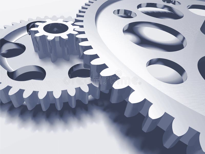 Clock and gear stock illustration. Illustration of industry - 384221