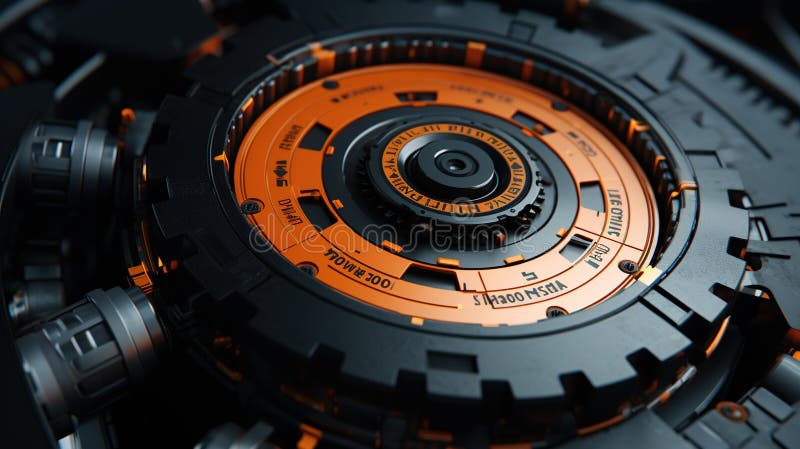 A Gear S Technological Components Stock Illustration - Illustration of ...