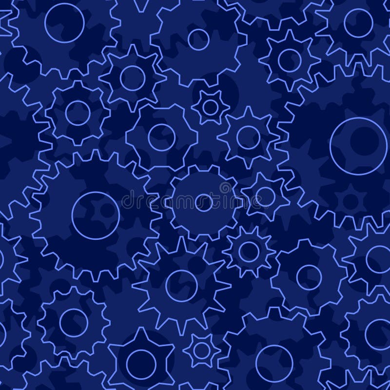 Gear seamless background stock vector. Illustration of seamless - 13003448