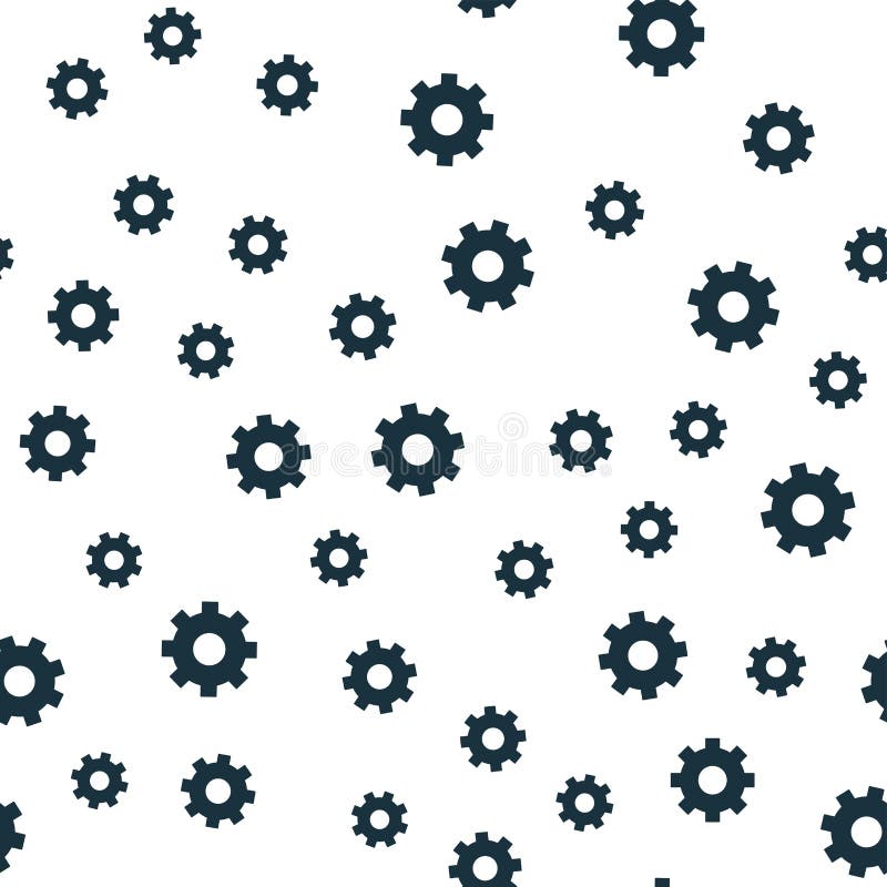 Gear Seamless Pattern Cover. Gear Icon Creative Design. Wallpaper, Web ...
