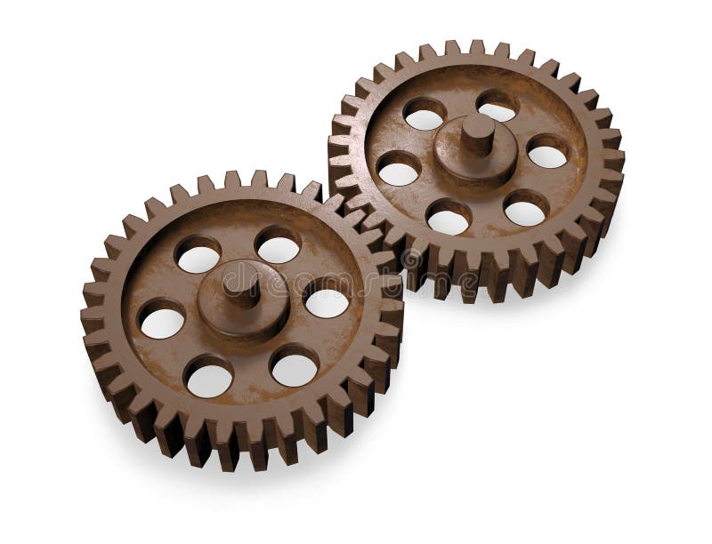 High Tech Gears stock illustration. Illustration of mechanics - 1584258