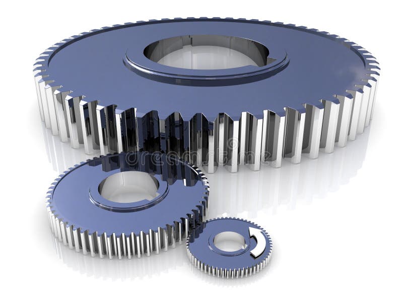 Gear Set. Concept is the Main Link Stock Illustration - Illustration of ...