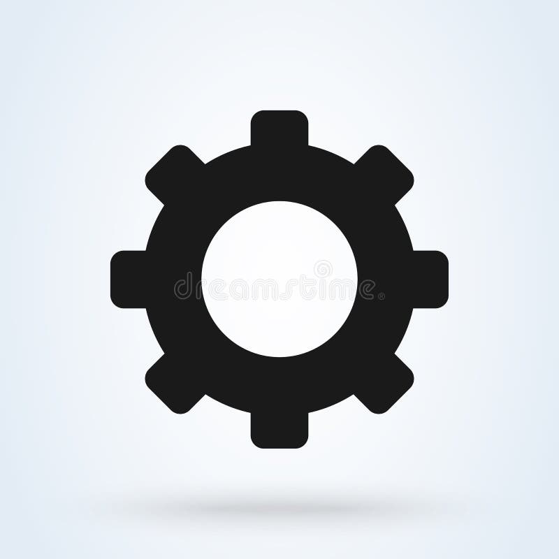 Gear Setting Simple Vector Modern Icon Design Illustration Stock Vector ...