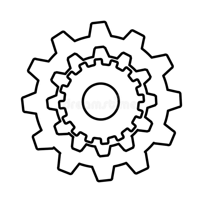 Gear settings setup icon stock vector. Illustration of configuration ... Gear settings setup icon stock vector. Illustration of configuration ...