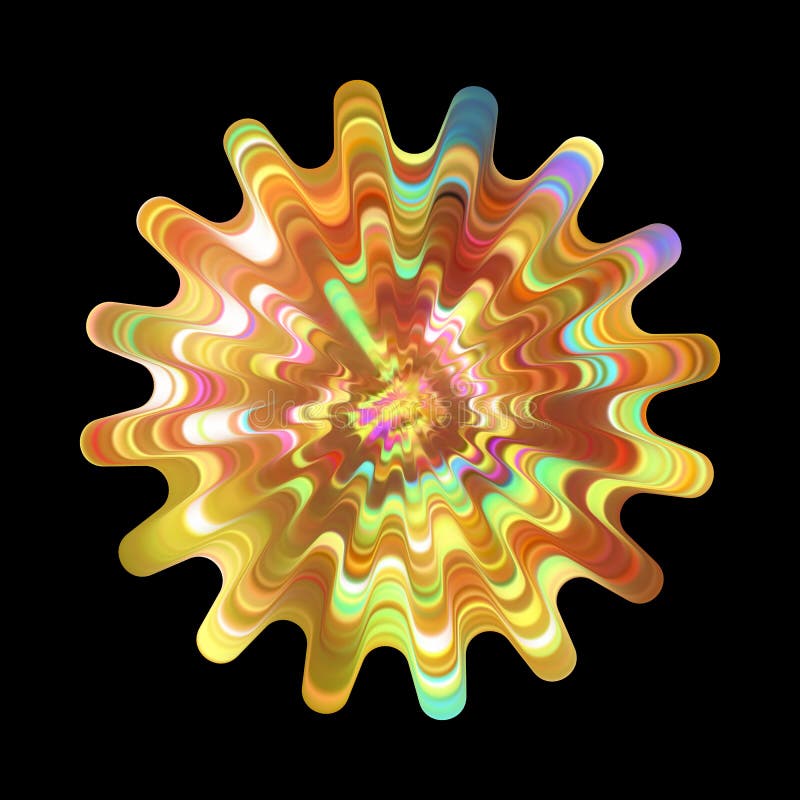 Gear Shape Cycle Wave. Yellow Brush Stroke Stock Image - Image of drawn ...