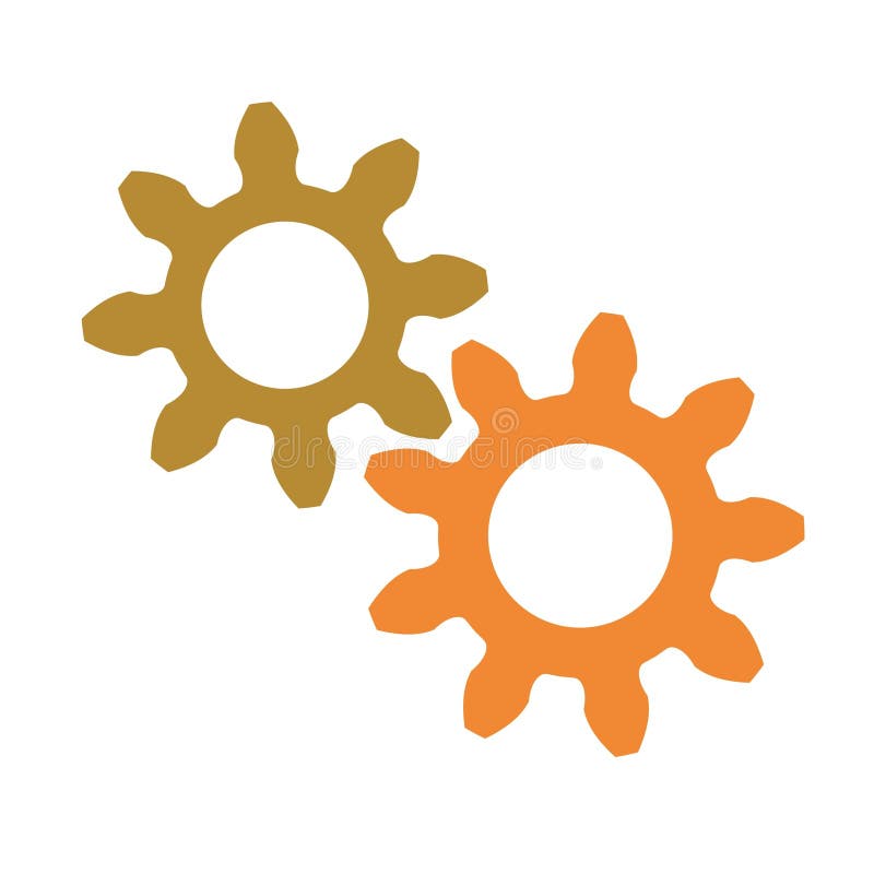 Gear Shape Icon. Vector Sign Stock Vector - Illustration of design ...