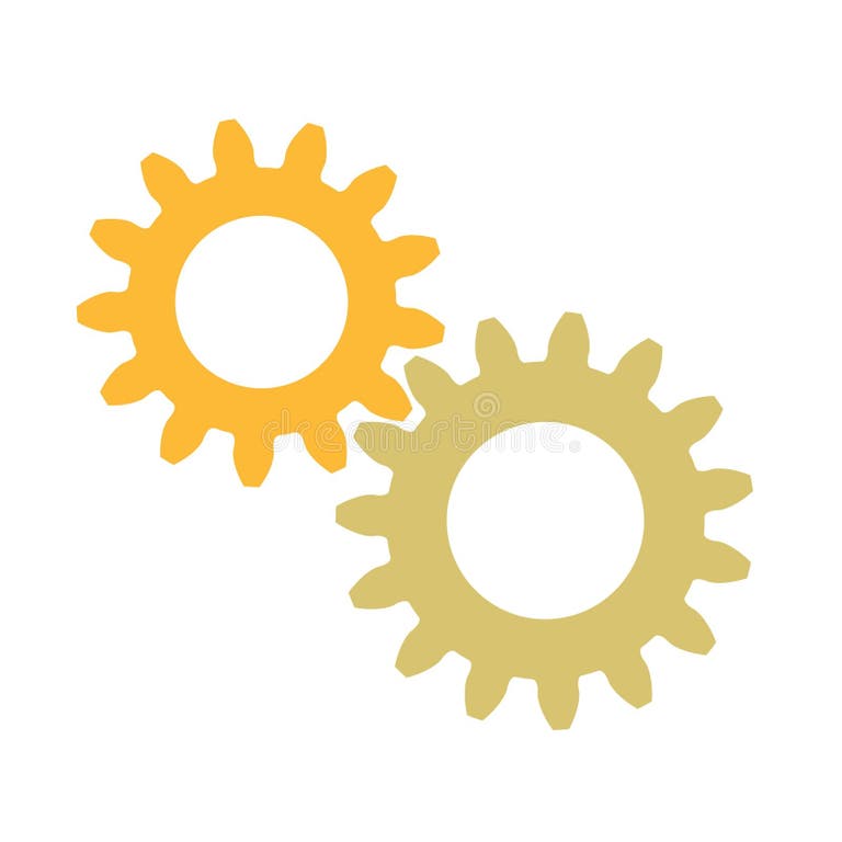 Gear Shape Icon. Vector Sign Stock Illustration - Illustration of ...