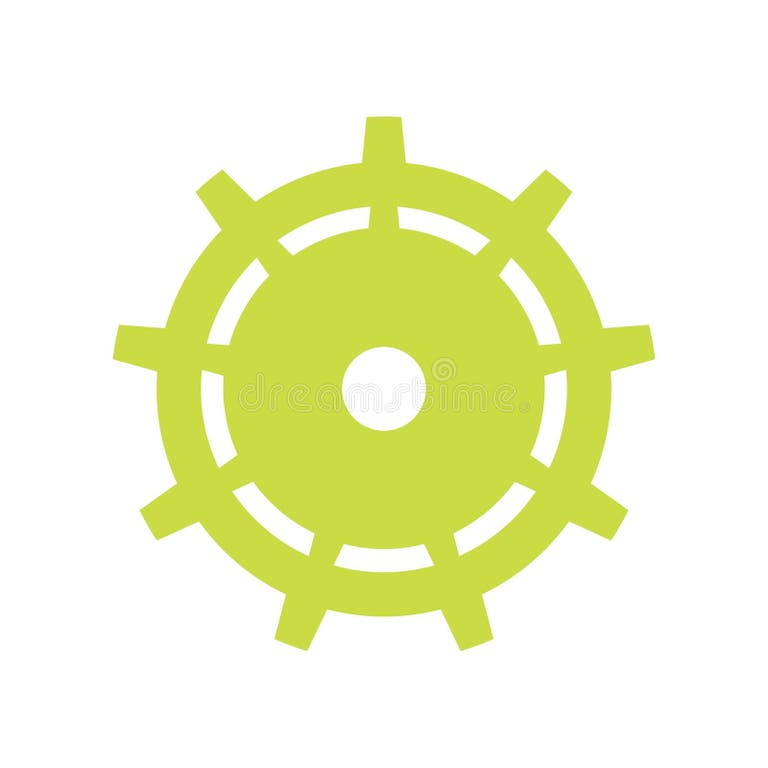 Gear Shape Icon. Vector Sign Stock Illustration - Illustration of ...