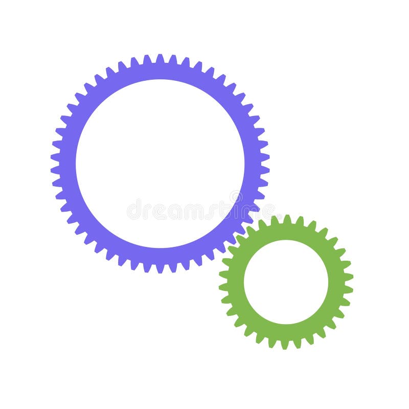 Gear Shape Icon. Vector Sign Stock Illustration - Illustration of ...