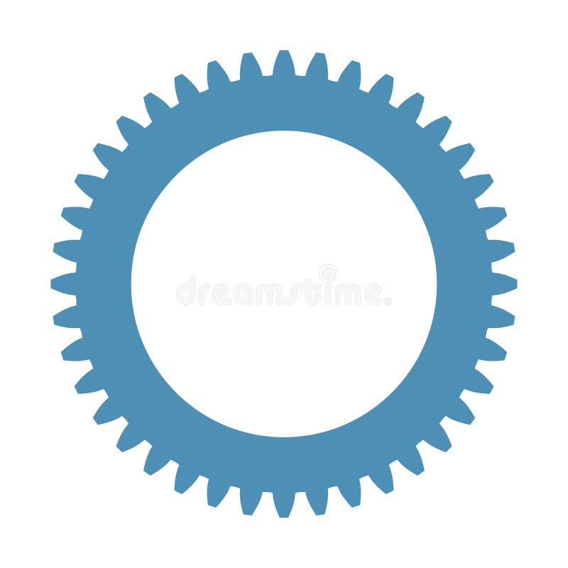 Gear Shape Icon. Vector Sign Stock Illustration - Illustration of sign ...