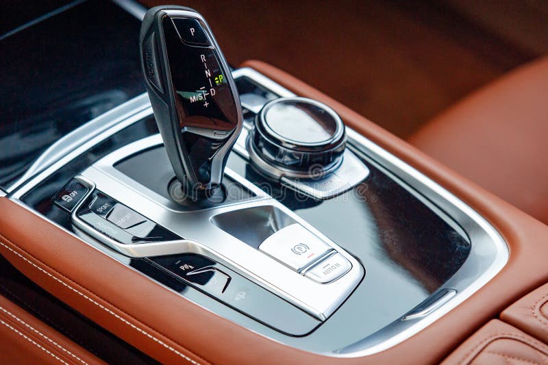 Gear shift in the car stock photo. Image of transmitter - 161507864