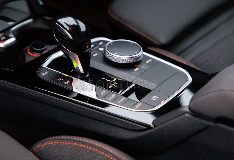 Gear shift in a car stock photo. Image of elegant, controls - 207642244