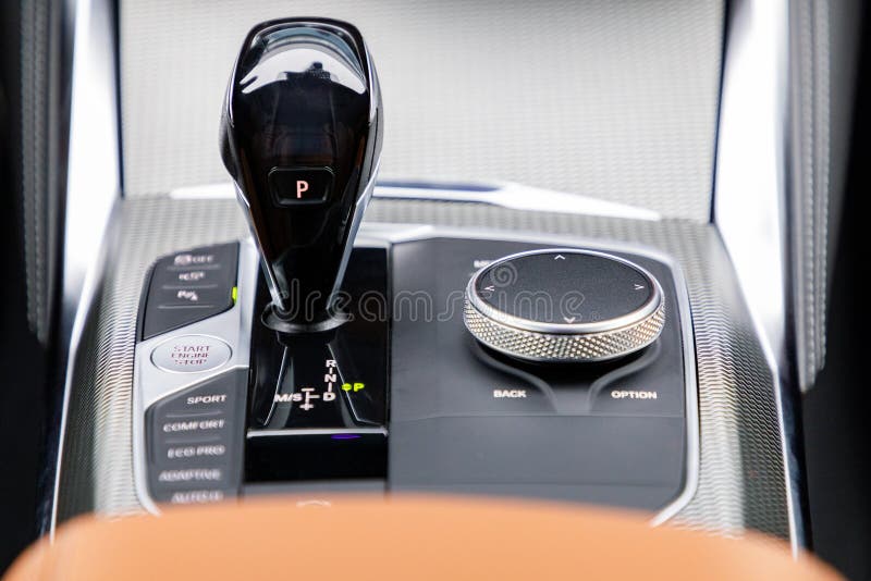 Gear shift in a car stock image. Image of closeup, auto - 213383547