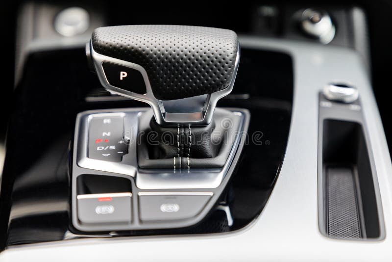 Gear shift in a car stock photo. Image of gear, shift - 216155668