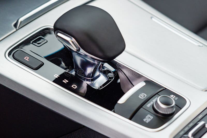 Gear shift in the car stock photo. Image of controls - 168824678