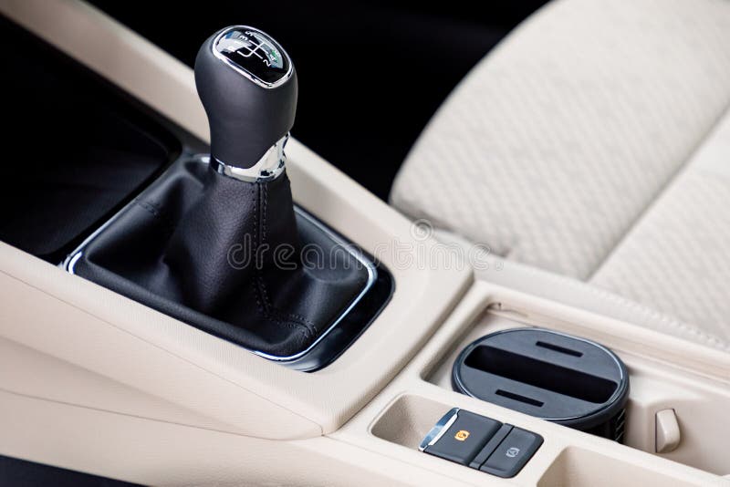 Gear shift in a car stock photo. Image of transmitter - 213381064