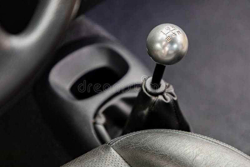 Gear shift in a car stock image. Image of sticker, close - 201343897