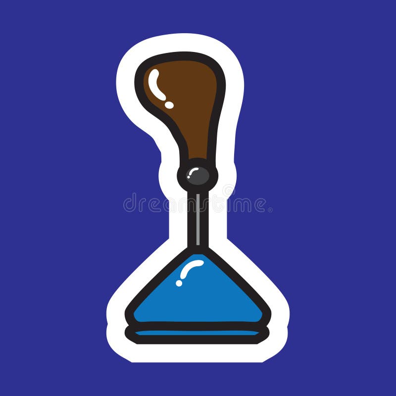 Gear Shift Knob. Vector Illustration Decorative Design Stock Vector ...