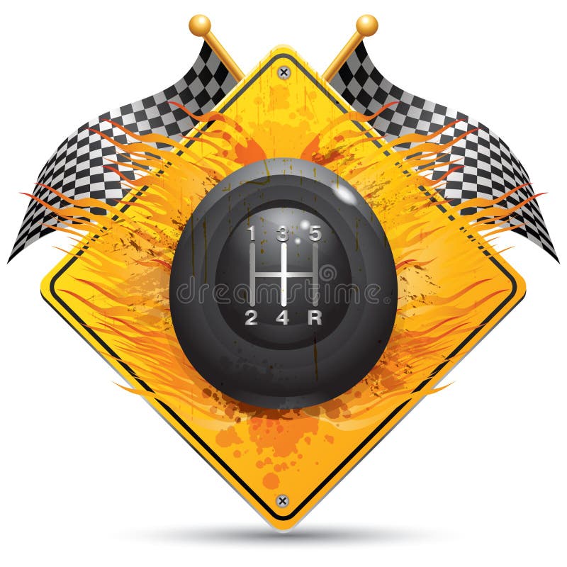 Gear Shift Knob. Vector Illustration Decorative Design Stock Vector ...