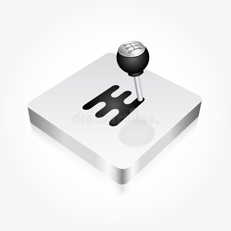 Gear shift stick stock vector. Illustration of forward - 22060004