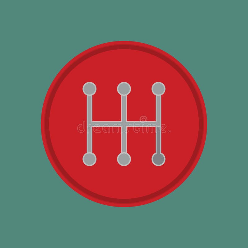 Gear Shift Diagram. Vector Illustration Decorative Design Stock Vector ...