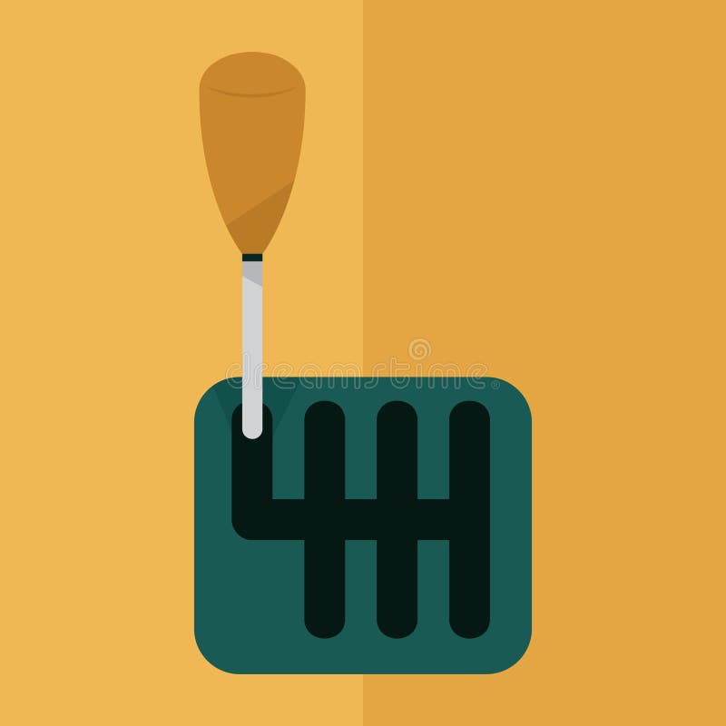 Gear Shifter. Vector Illustration Decorative Design Stock Vector ...