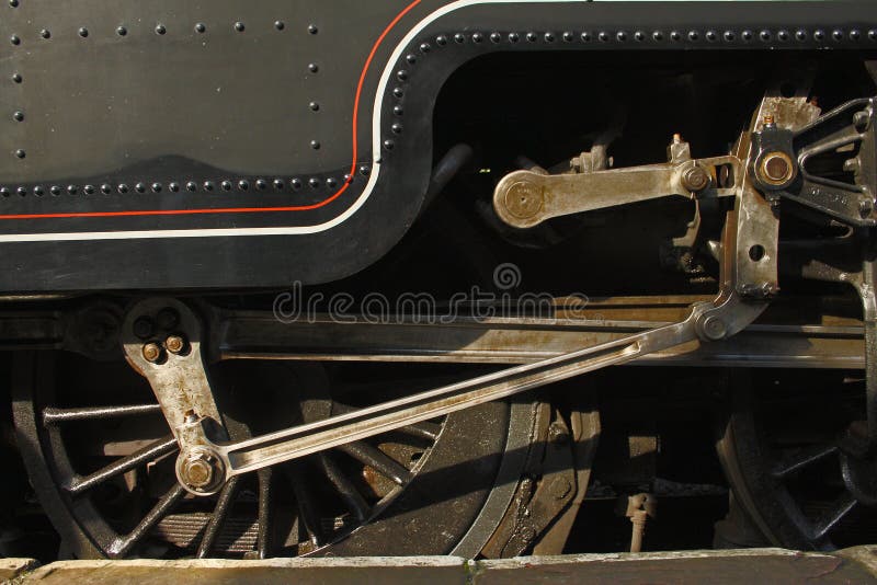 Gear from Steam Engine Train in Station Stock Image - Image of ...