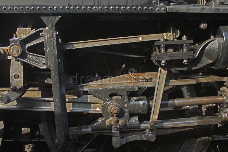 Gear from Steam Engine Train in Station Stock Photo - Image of history ...